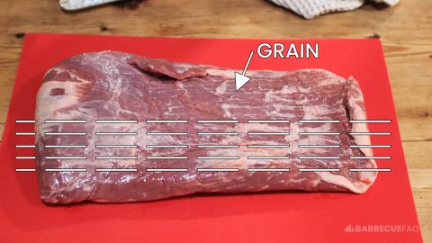 How to Slice or Cut Flank Steak: Identify the Grain - Barbecue FAQ