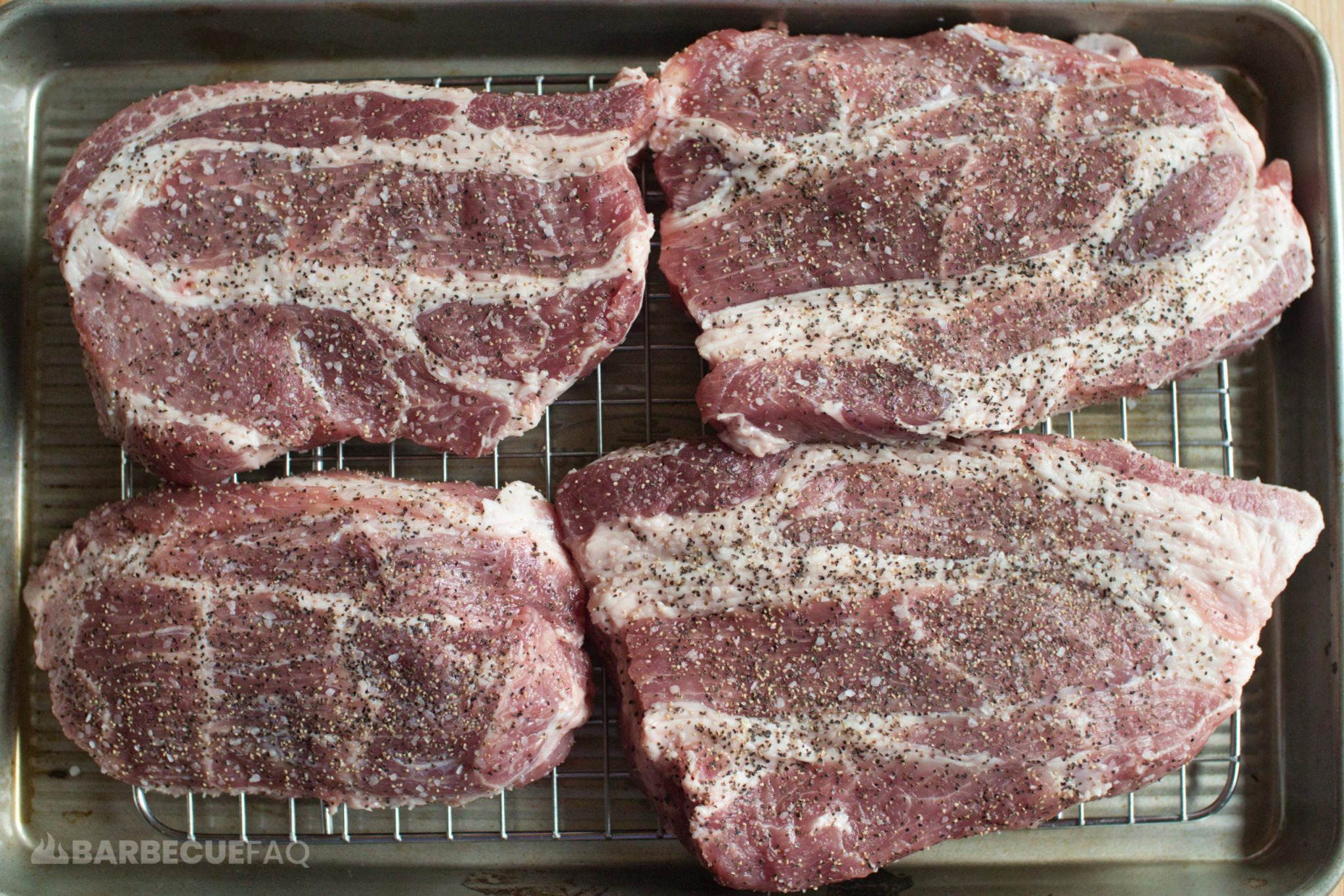 Direct Heat Pork Steaks with Delicious Mop Sauce Recipe - Barbecue FAQ