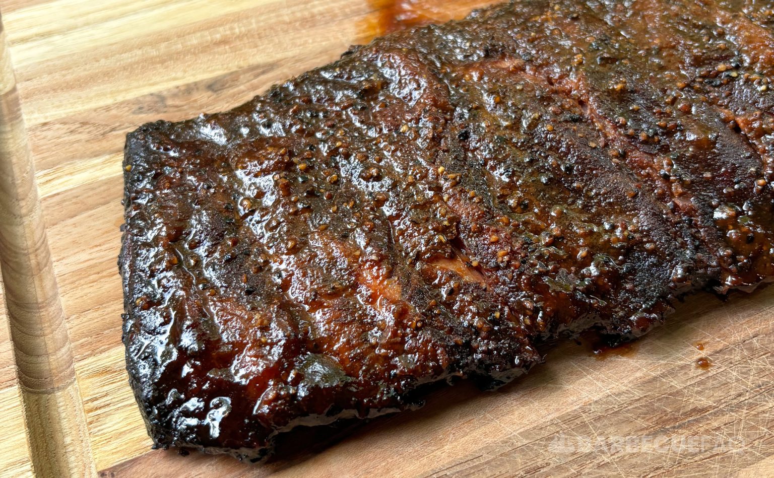 Wicked Simple Smoked Spare Ribs Recipe with a Tangy, Sweet Glaze ...