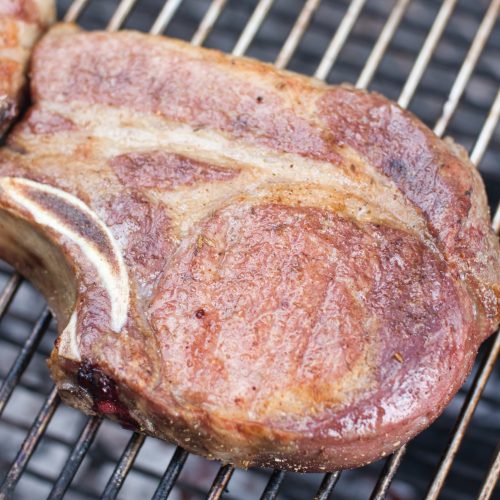 Grilled Thick Cut Pork Chops Recipe w/ Honey Butter - Barbecue FAQ